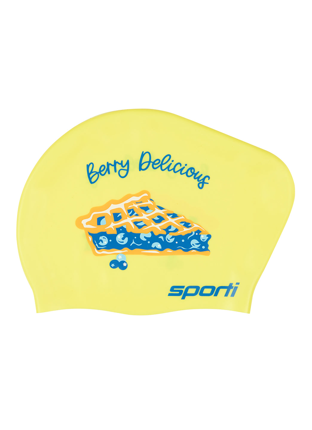 Sporti Berry Delicious Long Hair Bun Silicone Swim Cap at SwimOutlet.com