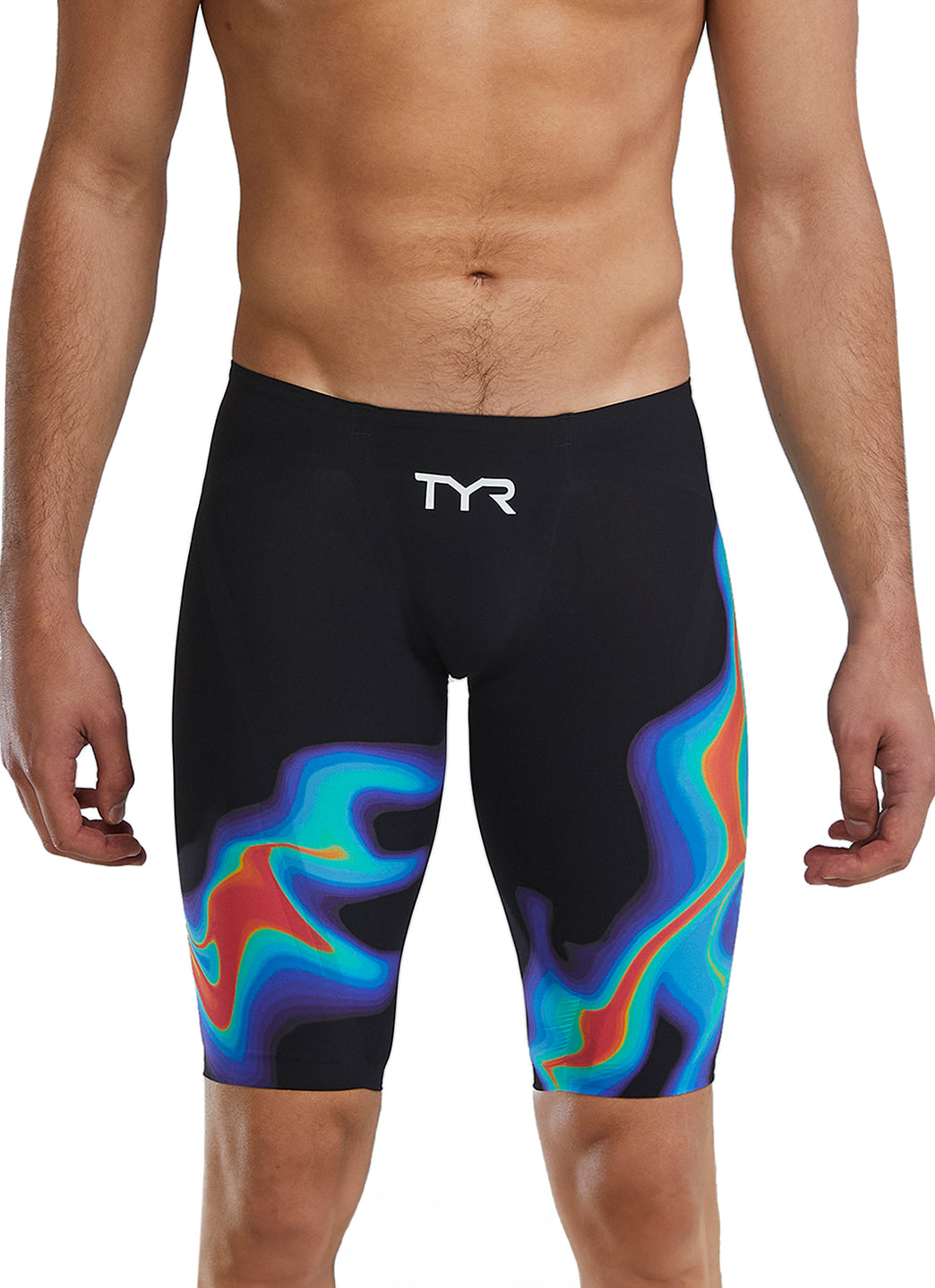 TYR Men's Venzo Infrared Jammer Tech Suit Swimsuit at SwimOutlet.com