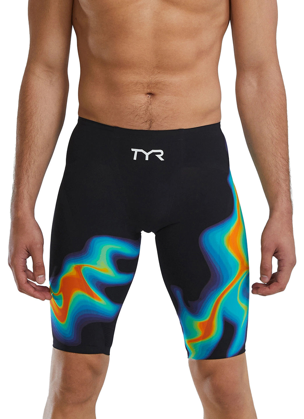 TYR Men's Venzo Infrared High Waist Jammer Tech Suit Swimsuit at ...
