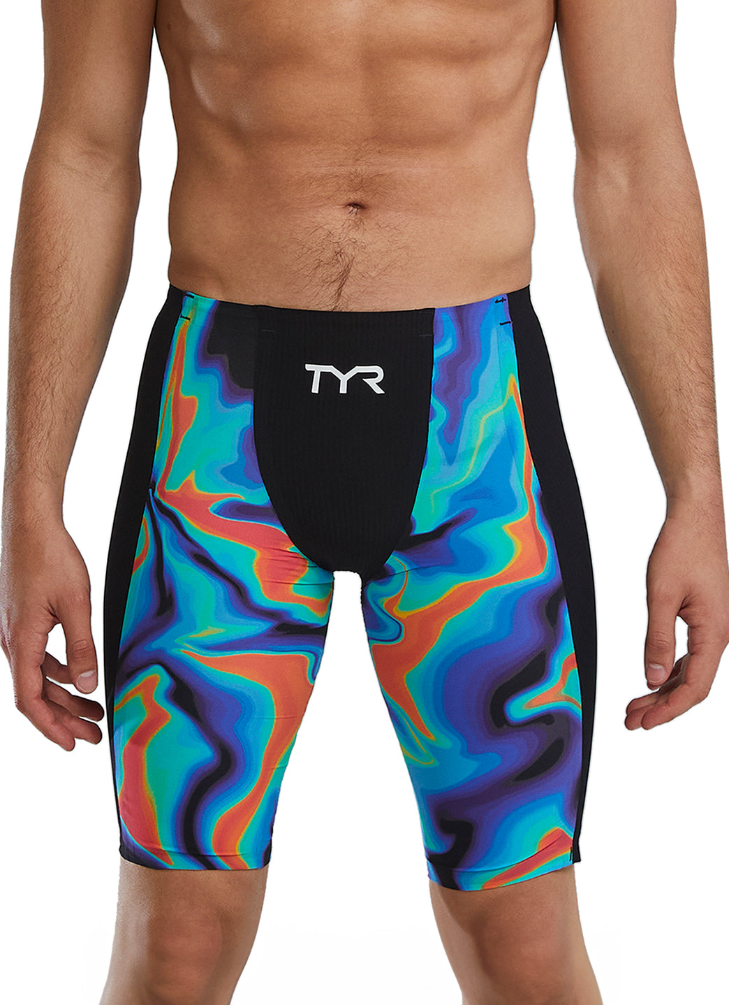 TYR Men's Shockwave Infrared High Waist Jammer Tech suit Swimsuit at ...