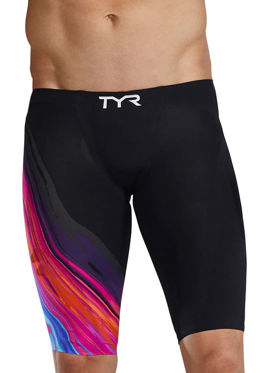 TYR Men's Venzo Volconyx High Waist Jammer Tech Suit Swimsuit at ...