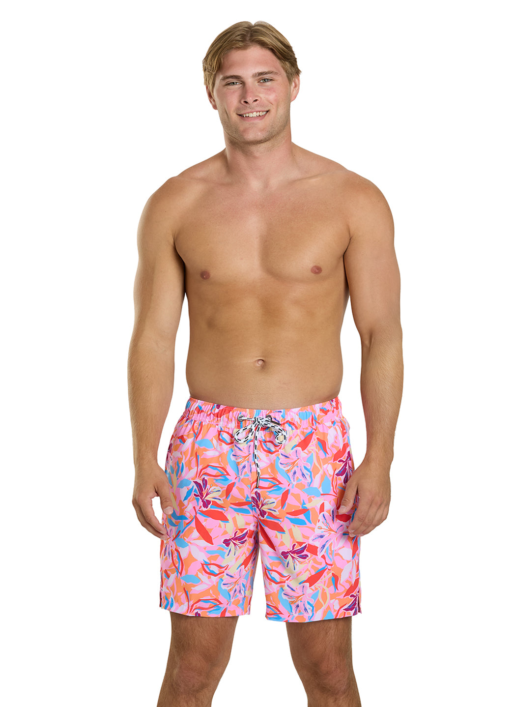 Snapper Rock Men's Blooming Sunset 19" Swim Trunk at SwimOutlet.com