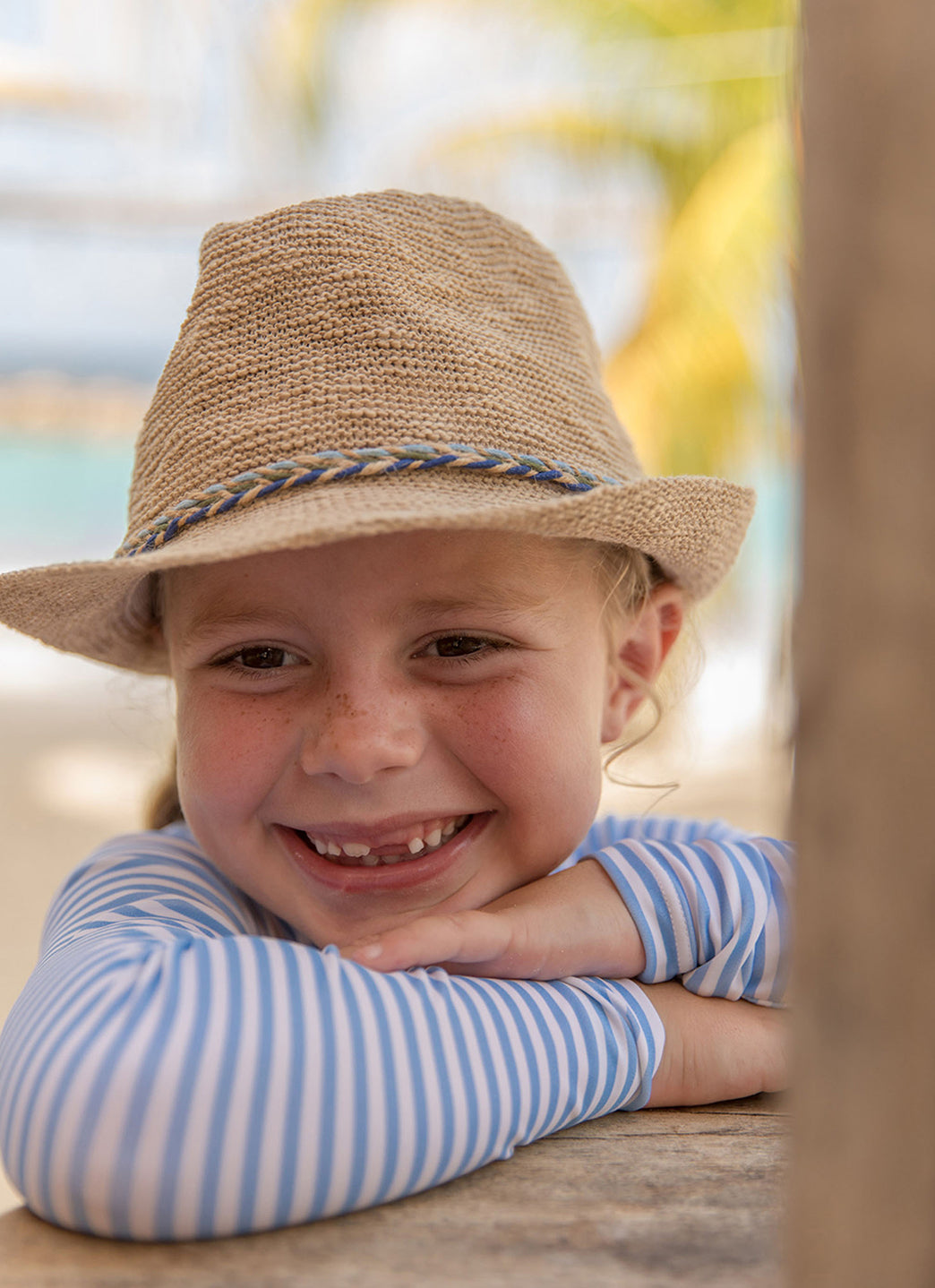 Snapper Rock Kids' Braid Fedora Hat at SwimOutlet.com