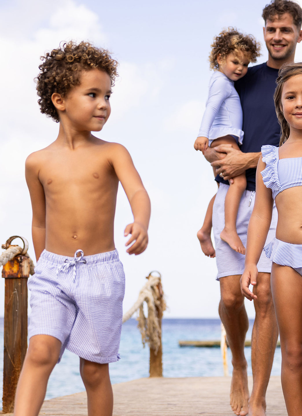 Snapper Rock Boys' Parisian Summer Comfort Lined Swim Trunk (Toddler ...