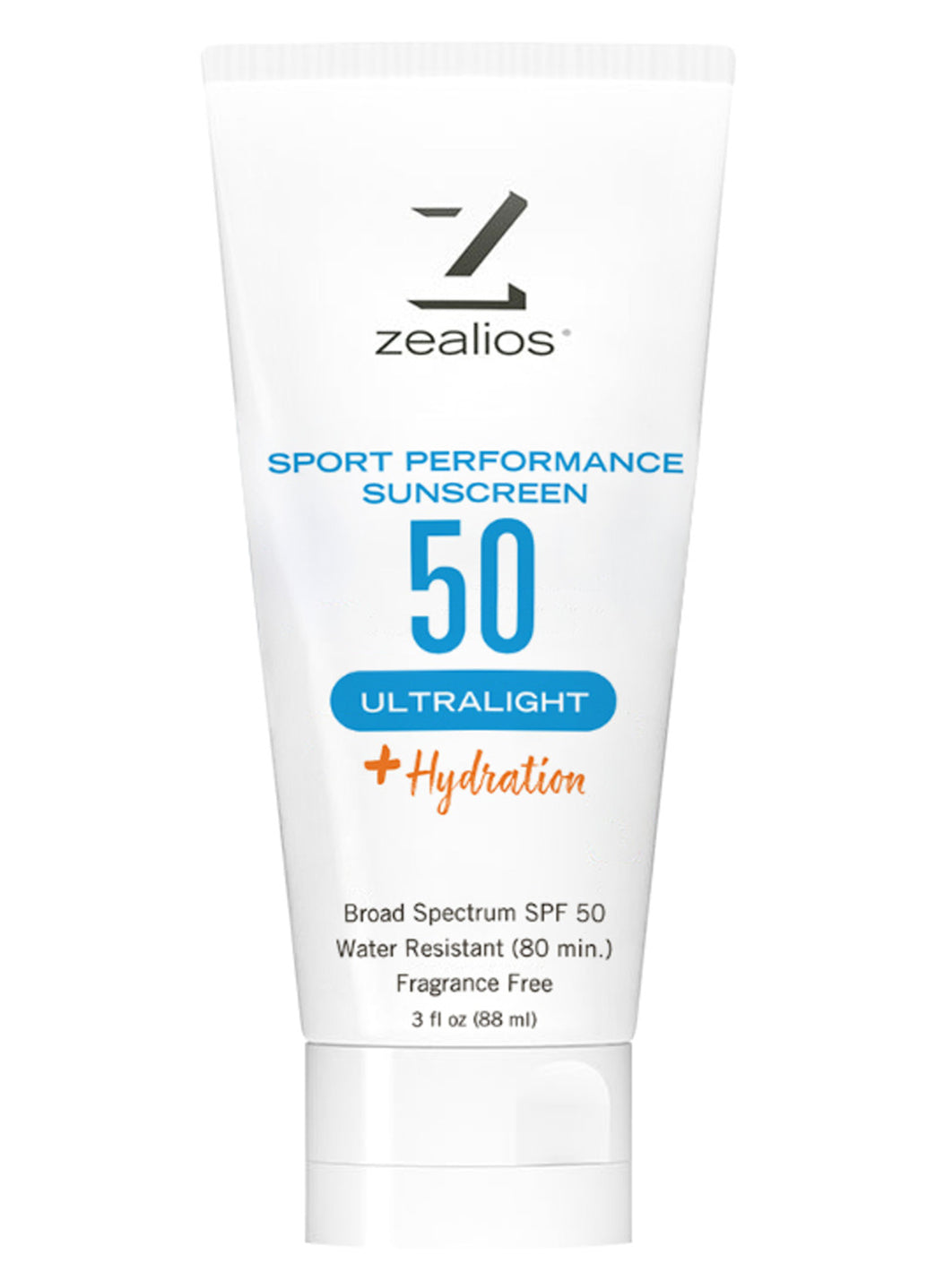 Zealios Skin Care Sport Performance Ultralight plus Hydration SPF 50 ...