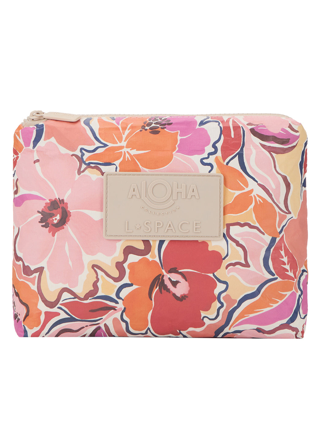ALOHA x L Space Lost in the Blooms Small Swim Pouch at SwimOutlet.com