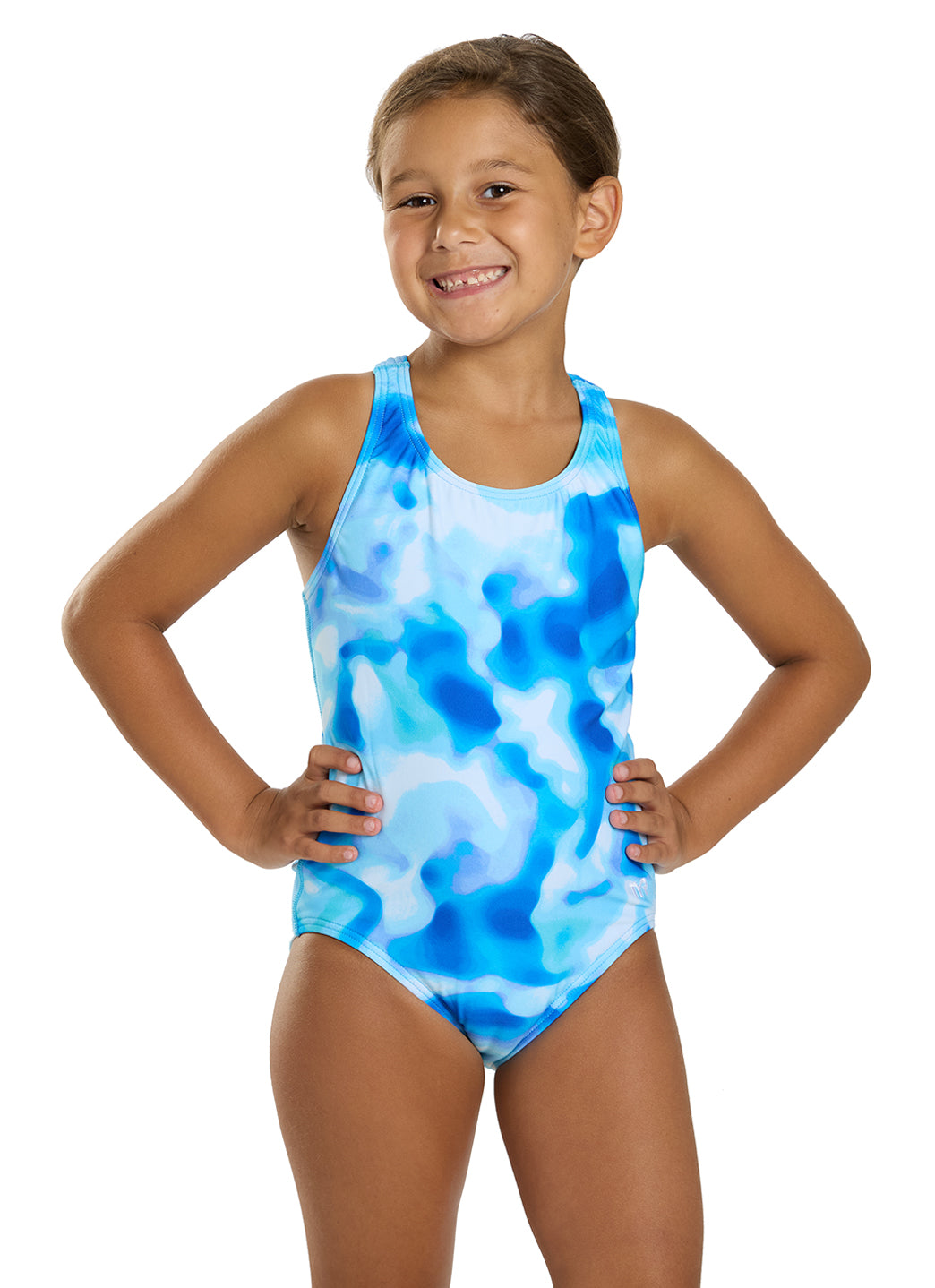 TYR Girls' Blue Ice Ella Maxfit Durafast Elite One Piece Swimsuit ...