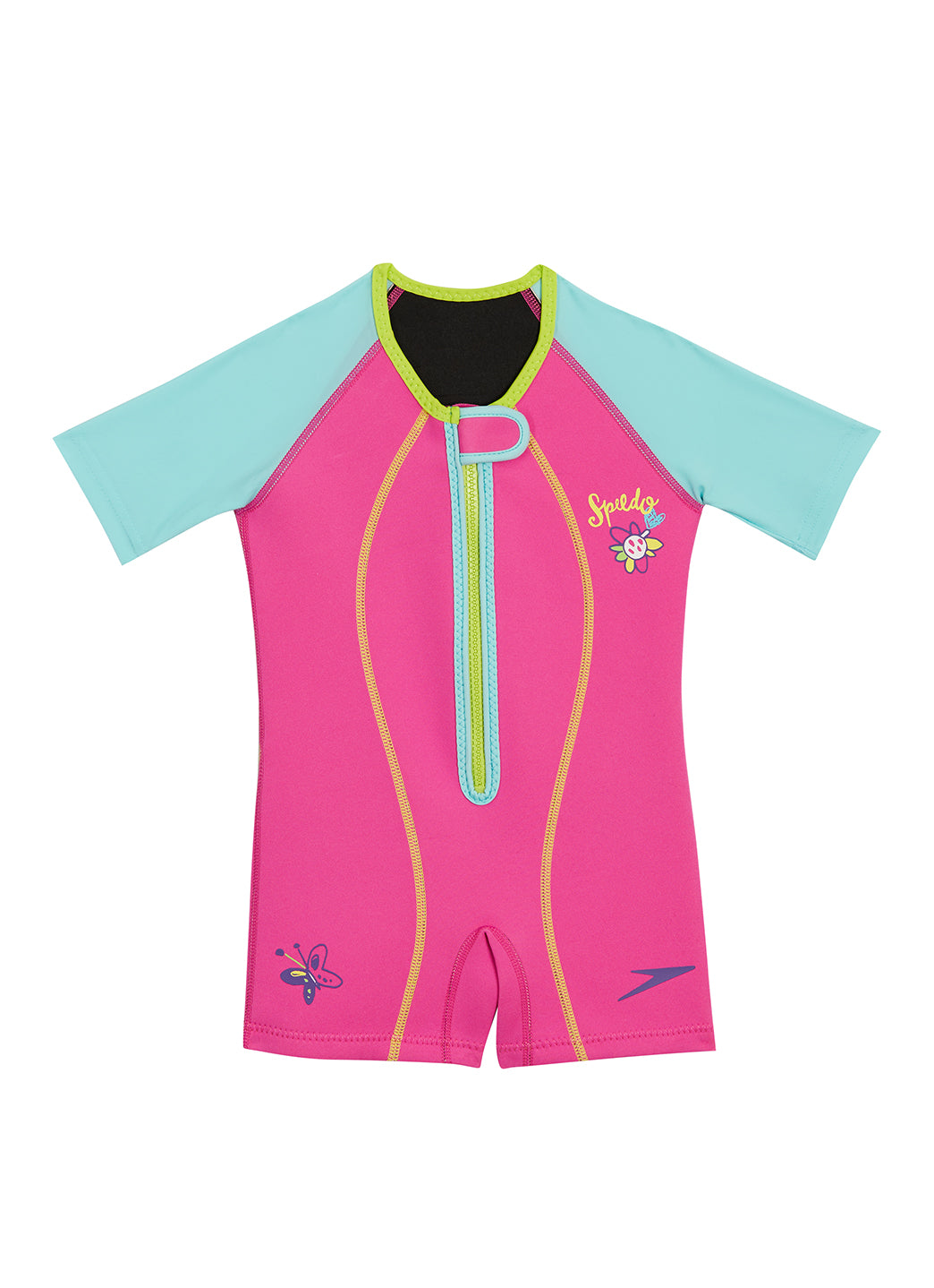 Speedo Kids' Learn to Swim UV 50+ Short Sleeve Thermal Suit (Toddler ...
