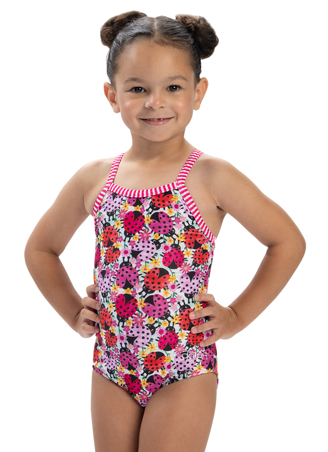 Dolfin Girls' Hey Lady One Piece Swimsuit (Toddler, Little Kid) at ...