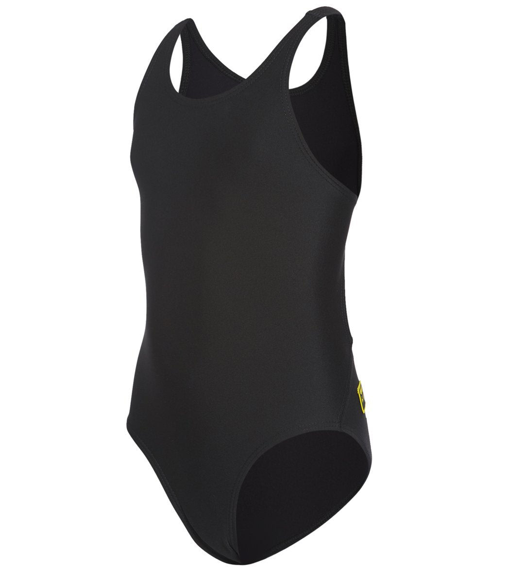 FINIS Girls' Bladeback Solid One Piece Swimsuit at SwimOutlet.com