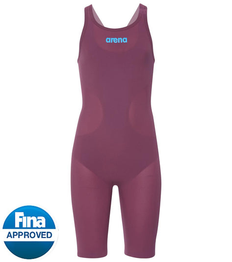 Arena Girls' Powerskin R-EVO ONE Full Body Open Back Tech Suit Swimsuit ...