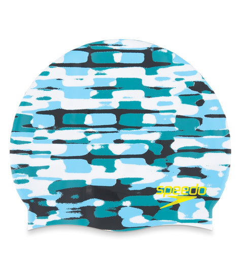 Speedo Elastomeric Printed Swim Cap at SwimOutlet.com