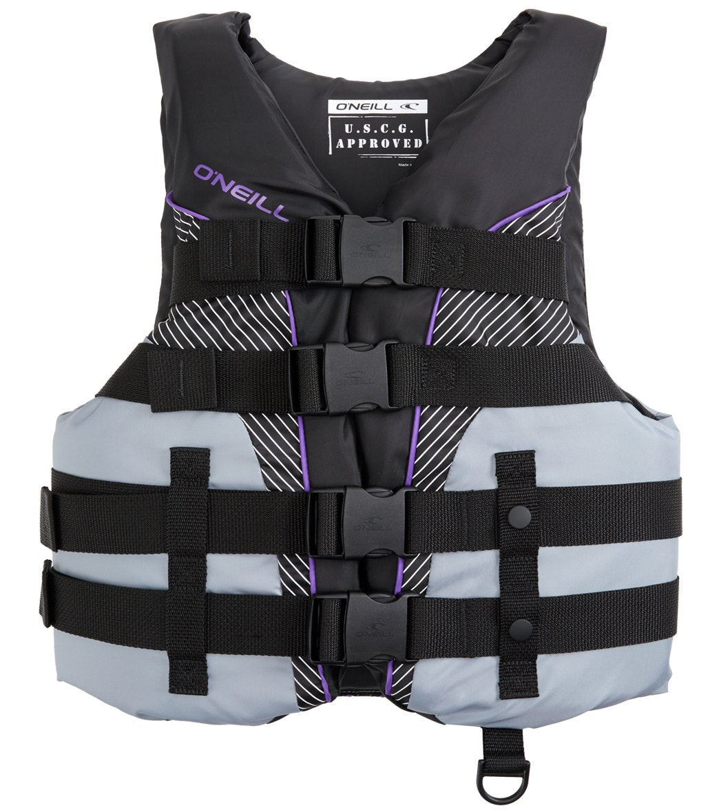 O'Neill Women's Superlite USCG Vest Black/Smoke/Black at SwimOutlet.com