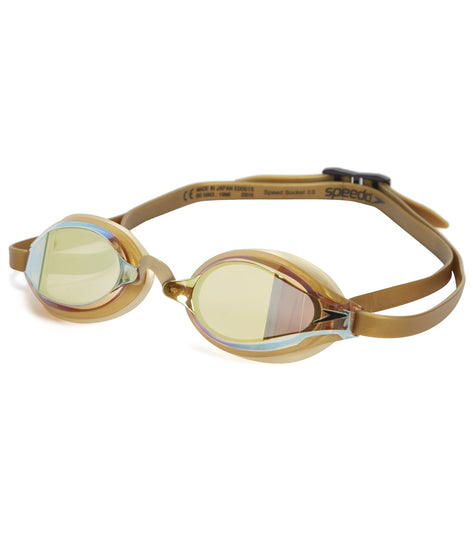 Speedo Speed Socket 2.0 Mirrored Goggle Gold/Amber/Gold Mirrored at ...