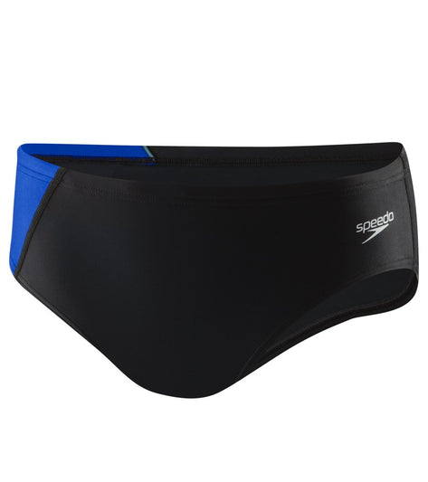 Speedo PowerFLEX Eco Youth Revolve Splice Brief Swimsuit at SwimOutlet.com