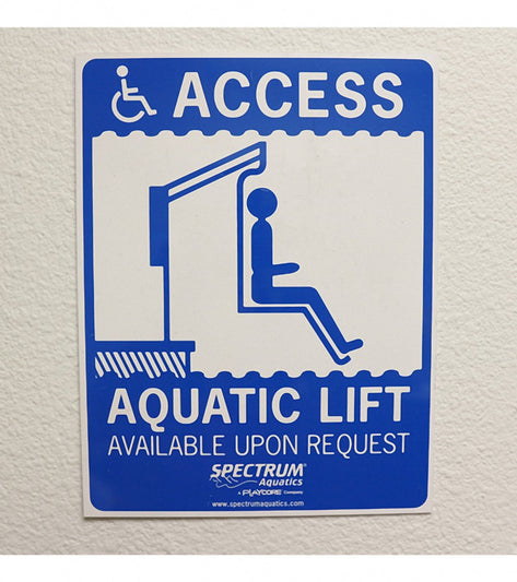 Spectrum ADA Pool Sign at SwimOutlet.com