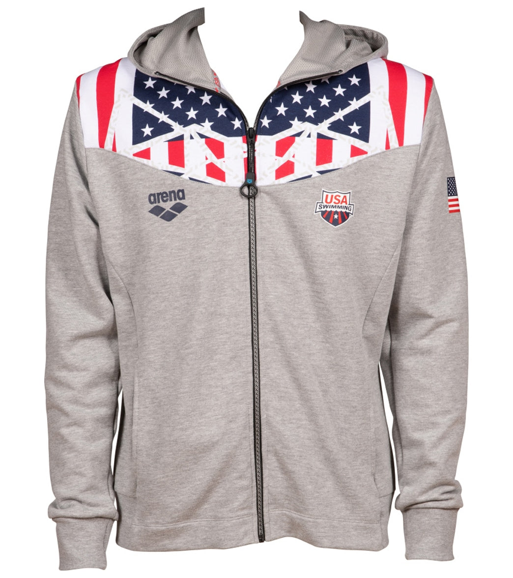 Arena Unisex OG Hooded Front Zip Jacket at SwimOutlet.com