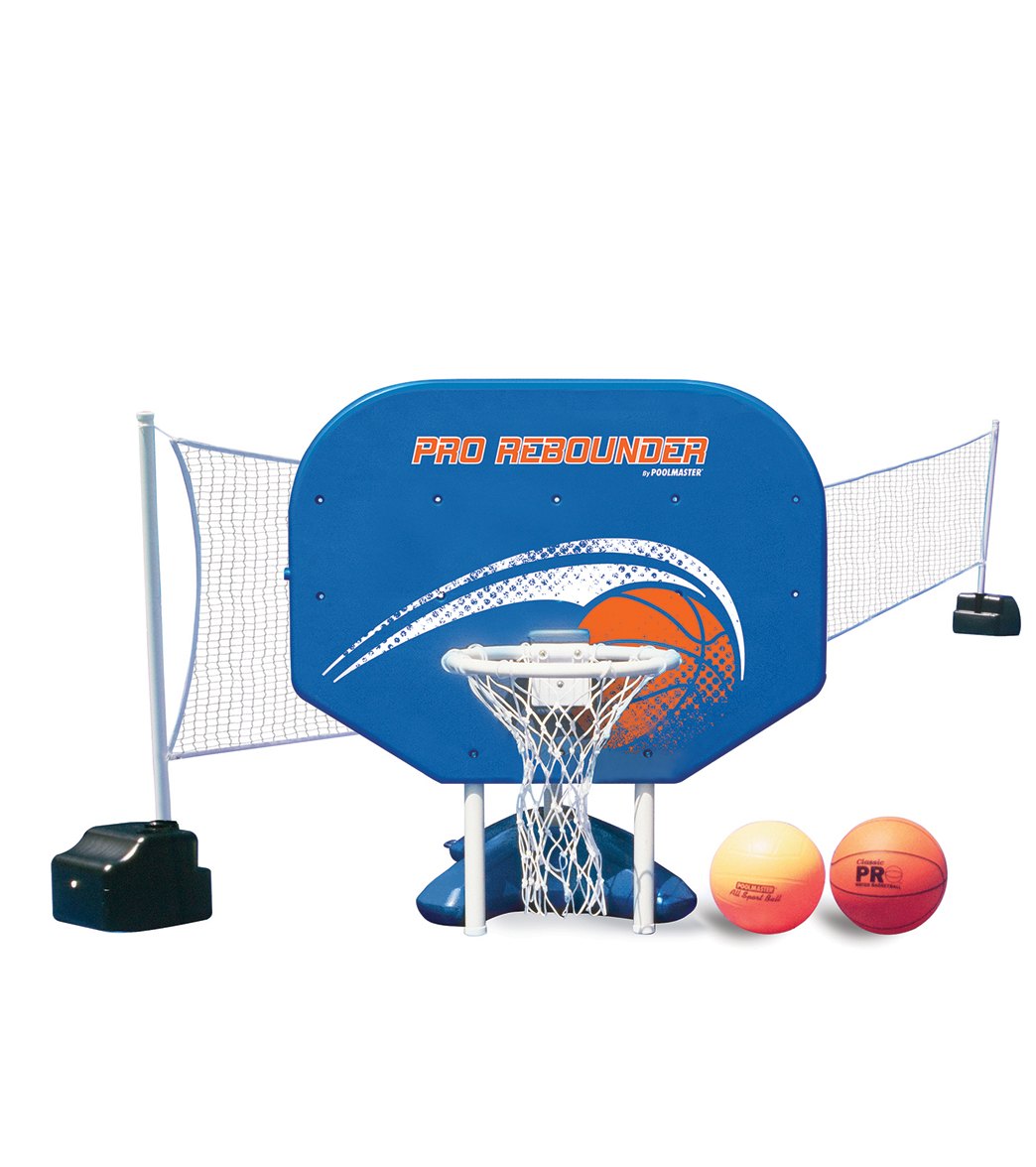 Poolmaster Combo Poolside Basketball/Volleyball Game at SwimOutlet.com