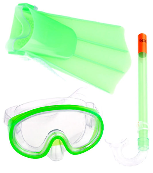 Speedo Kids Mask, Snorkel, and Fin Snorkeling Set at SwimOutlet.com