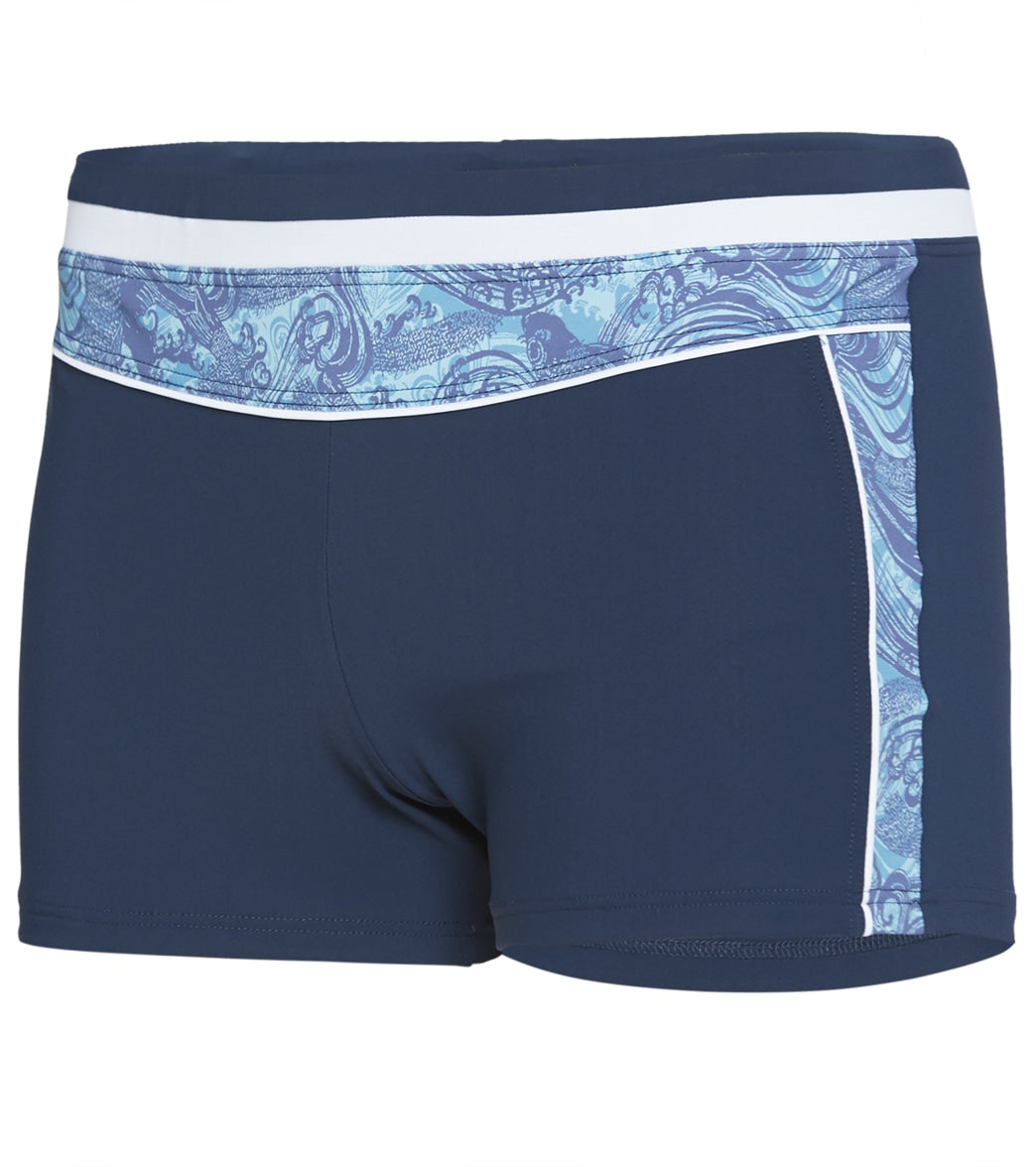 Wavebreaker Men's Badehose Square Leg Swim Short at SwimOutlet.com