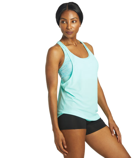 TYR Women's Boho Floral Madison 2 In 1 Tankini Top at SwimOutlet.com