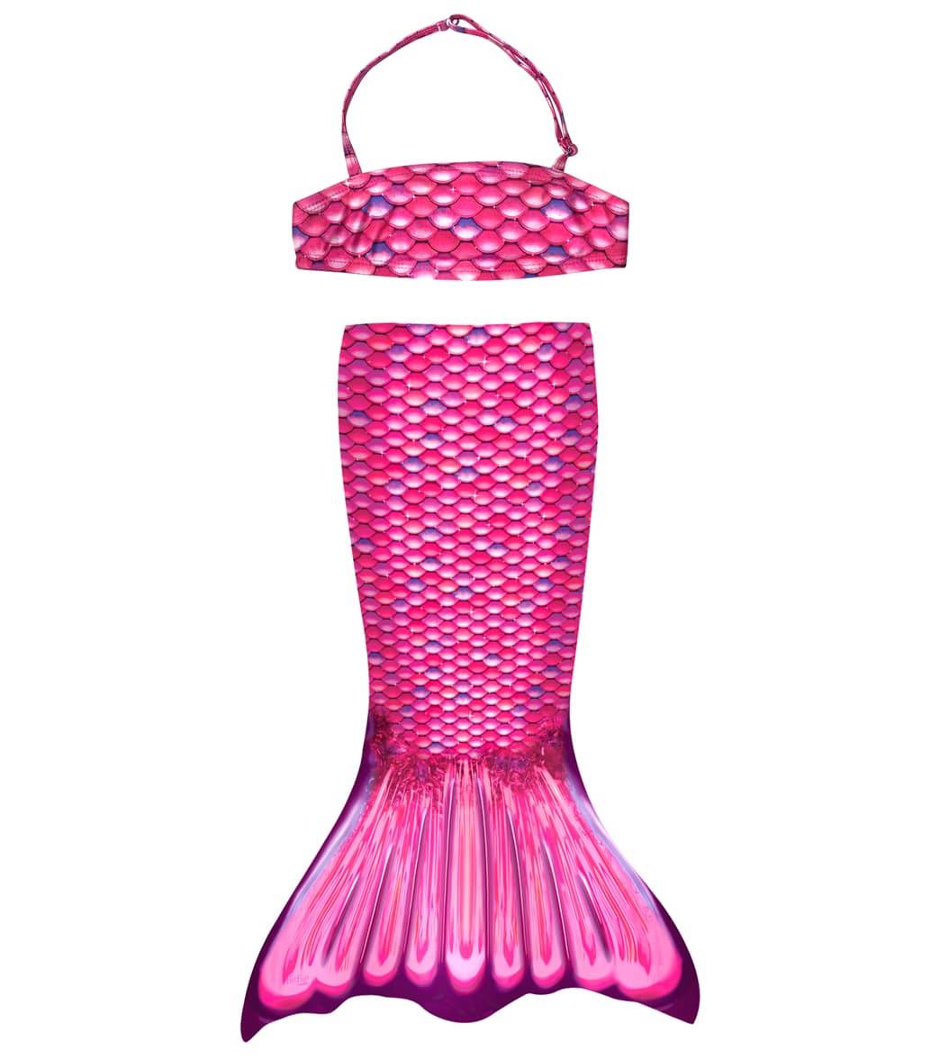 Fin Fun Malibu Pink Mermaid Tail Set (Toddler) Malibu Pink at ...