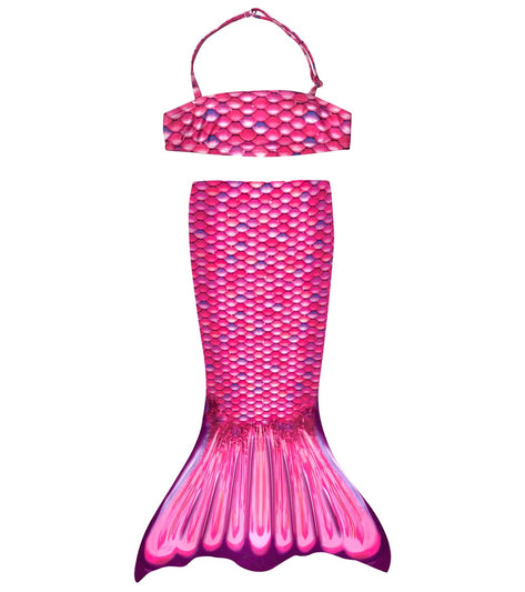 Fin Fun Malibu Pink Mermaid Tail Set (Toddler) Malibu Pink at ...