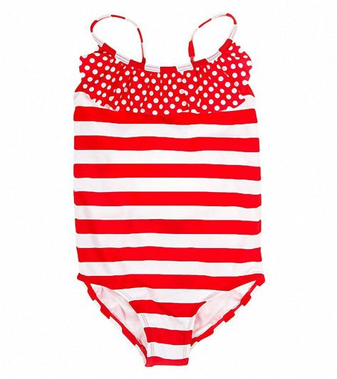 Billabong Billie Girls Courtney Ruffle One Piece (4-14) at SwimOutlet.com