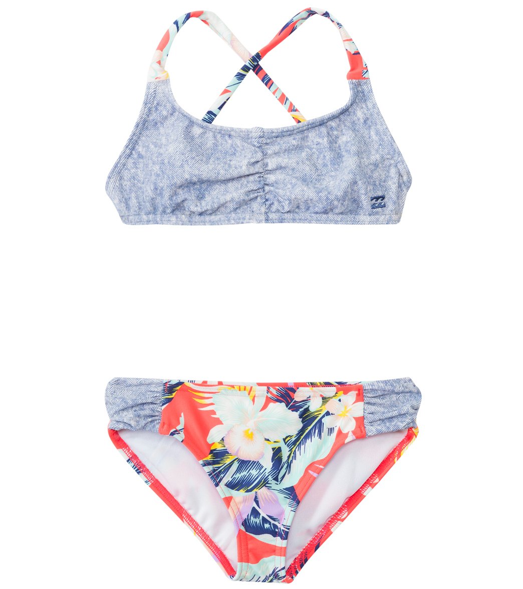Billabong Girls' Aloha Yo Tali Bikini Set (4-14yrs) at SwimOutlet.com