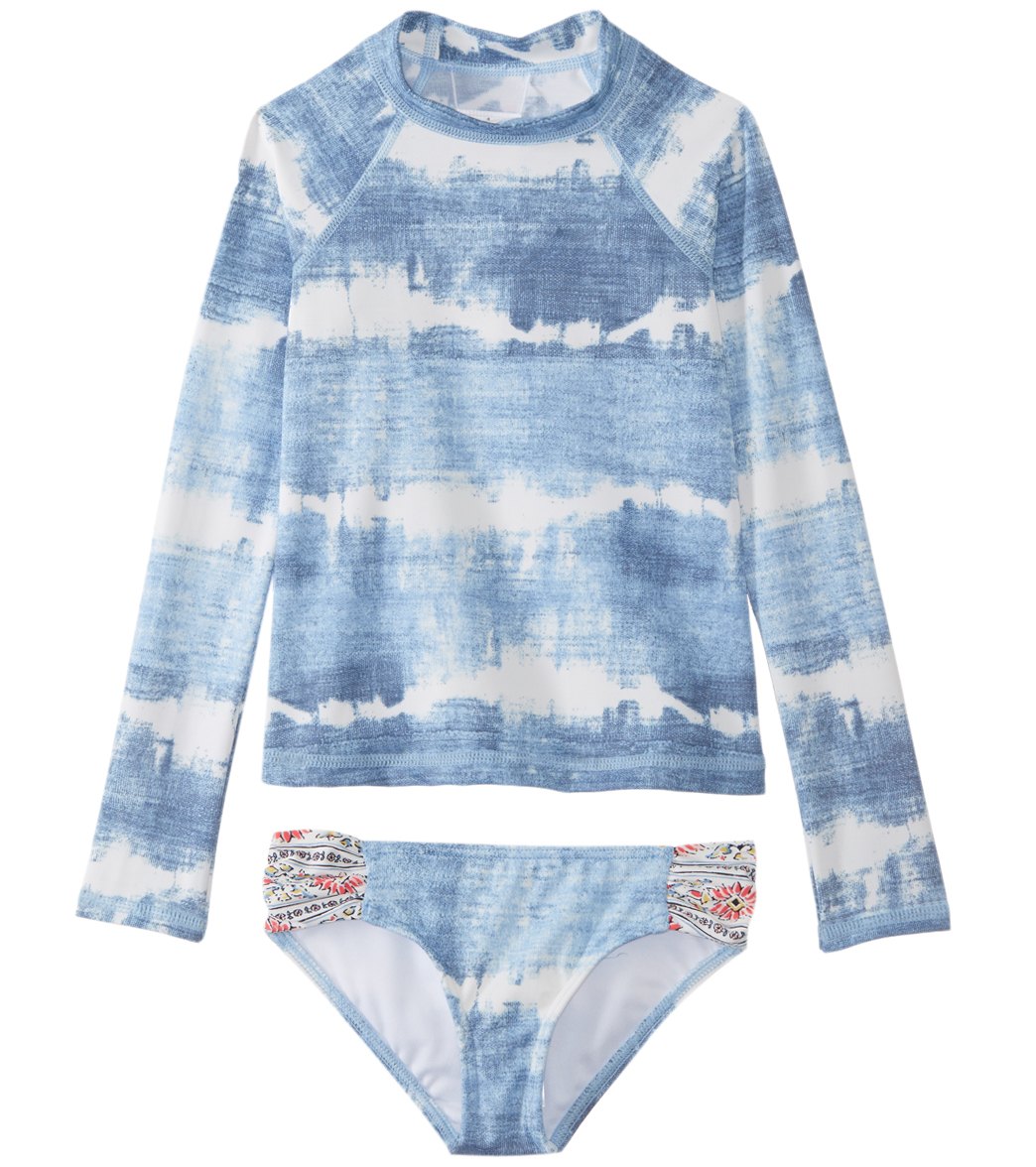 Billabong Girls' Lil Bliss Long Sleeve Rashguard Set (Little Kid) at ...