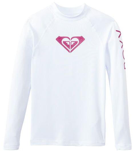 Roxy Girls' Whole Hearted L/S Rashguard at SwimOutlet.com