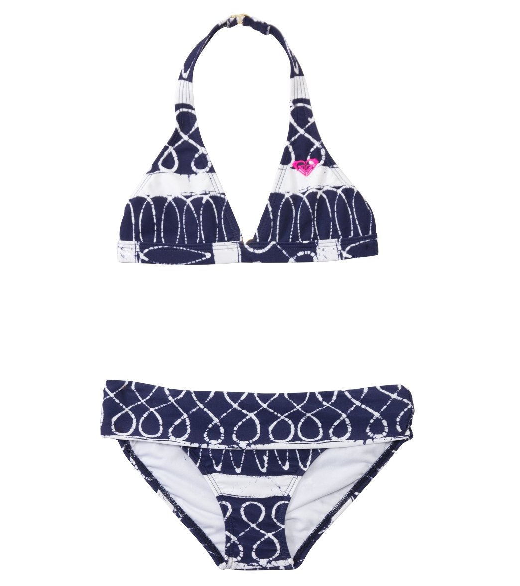 Roxy Kids Girls' Whirlwind Halter Set (8yrs-16yrs) at SwimOutlet.com