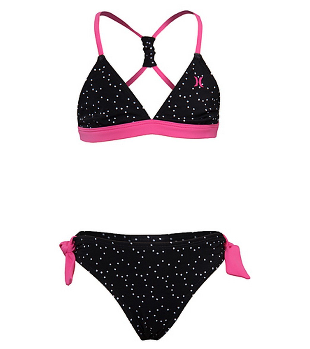Hurley Youth Girls' Dottie Banded Triangle & Retro Bottom Set at ...