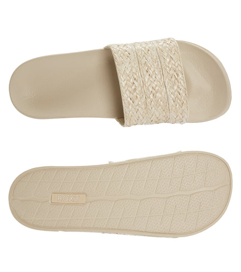 Roxy Women's Slippy Jute Slide at SwimOutlet.com
