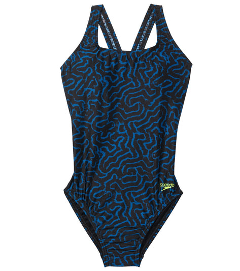 Speedo Women's Race Maze Super Proback One Piece Swimsuit at SwimOutlet.com