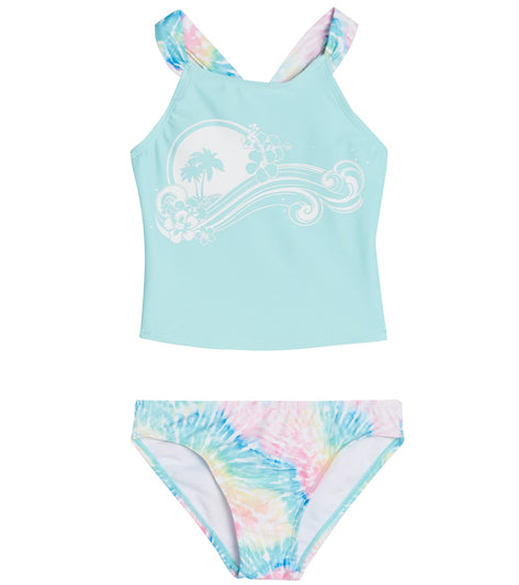 Shelloha Girls' Neon Pastel Two Piece Tankini Set (Little Kid, Big Kid ...