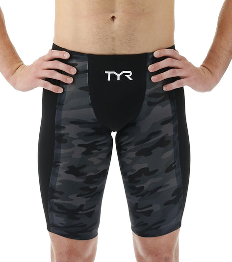 TYR Men's Shockwave High Waist Camo Jammer Tech Suit Swimsuit at ...