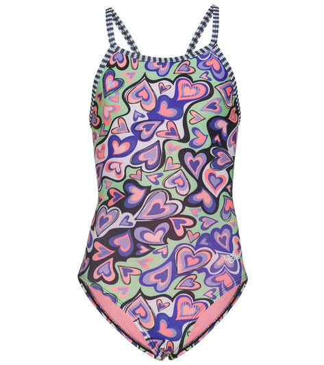 Dolfin Girls' Printed One Piece Swimsuit (Big Kid) at SwimOutlet.com