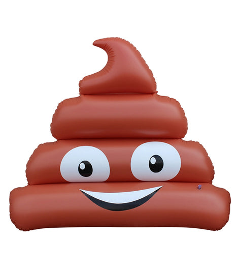 ClubSwim Emoji Poop Inflatable Pool Float Lounger 63" at SwimOutlet.com