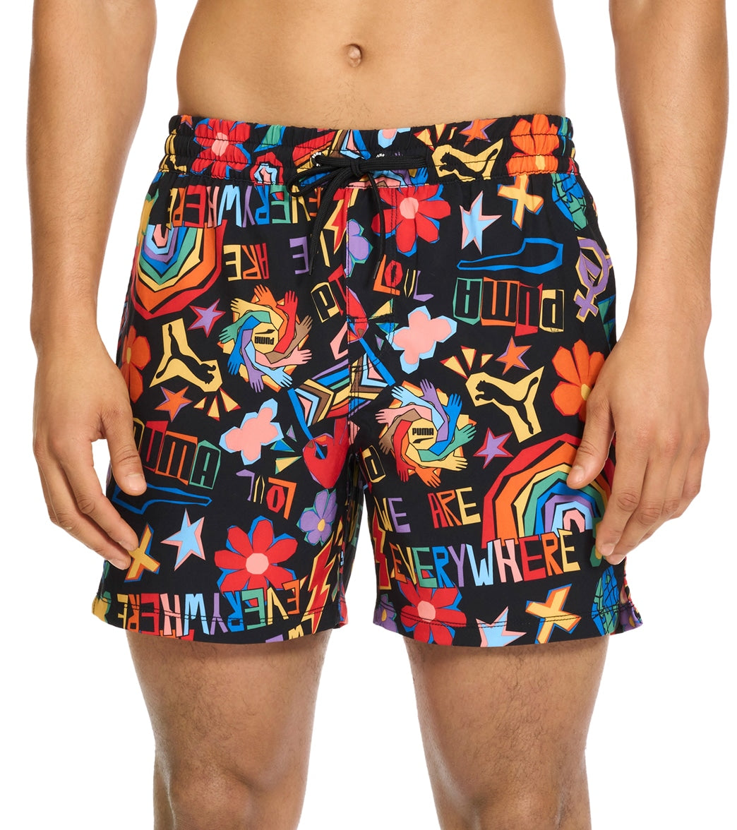 Puma Men's 5.5" Pride Swim Trunks at SwimOutlet.com