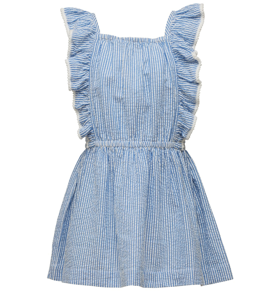Snapper Rock Girls' Cornflower Frilled Beach Dress (Toddler, Little Kid ...