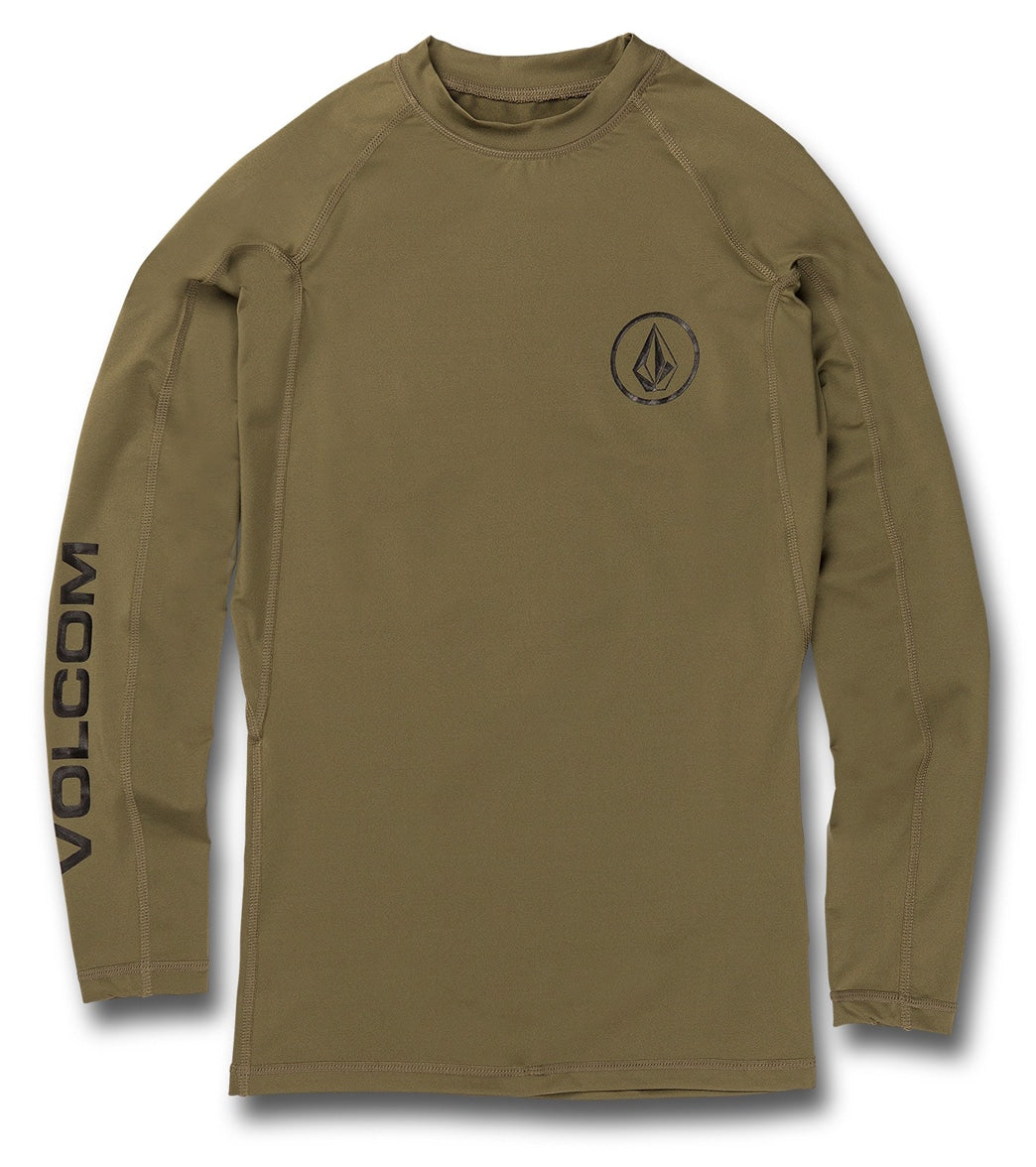 Volcom Men's Lido Solid Long Sleeve UPF 50 Rash Guard at SwimOutlet.com