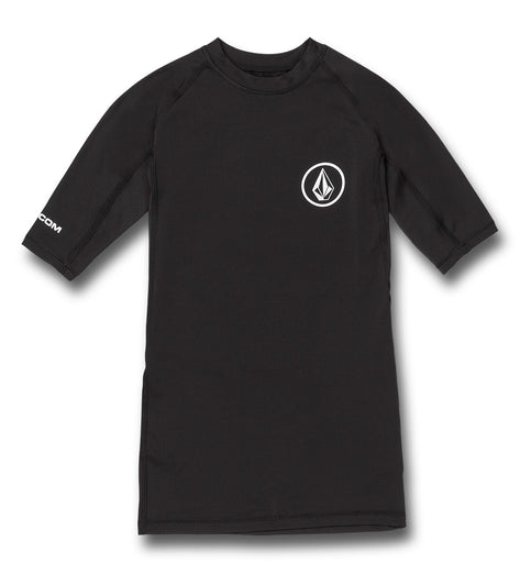 Volcom Men's Lido Solid Short Sleeve UPF 50 Rash Guard at SwimOutlet.com