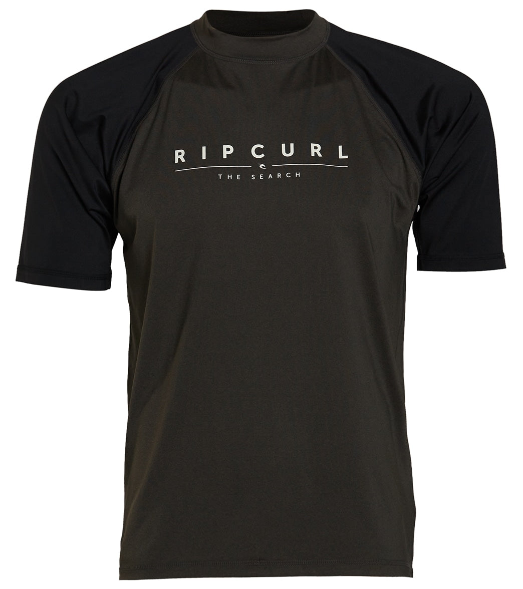 Rip Curl Men's Shockwaves Short Sleeve Upf 50 Surf Shirt at SwimOutlet.com