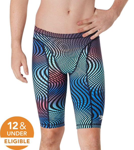 Speedo Men's Print Vanquisher Jammer Tech Suit Swimsuit at SwimOutlet.com