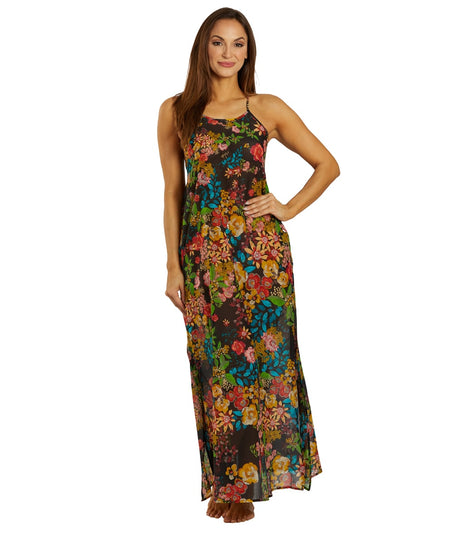 Johnny Was Women's Millo Back Tie Strappy Maxi Dress at SwimOutlet.com