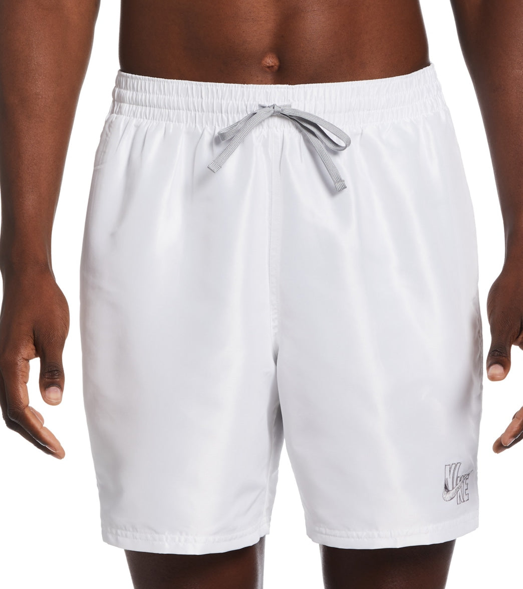 Nike Men's 18" Essential Logo Lap Swim Trunks at SwimOutlet.com