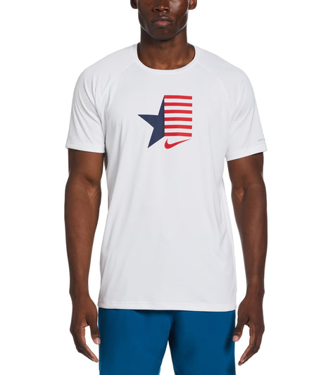 Nike Men's Classic Short Sleeve Rash Guard at SwimOutlet.com