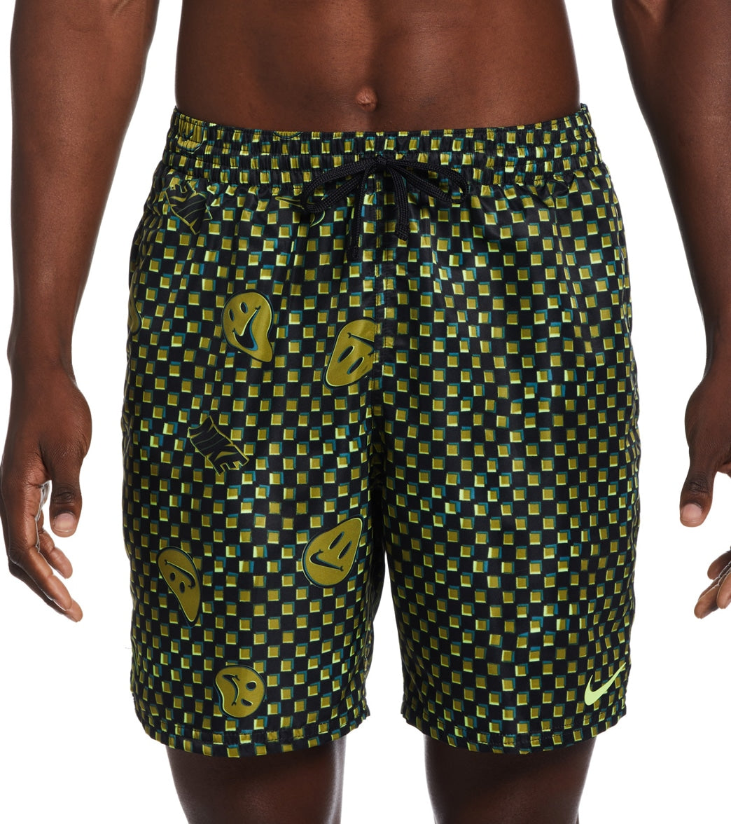 Nike Men's Smiles Check Swim Trunks at SwimOutlet.com