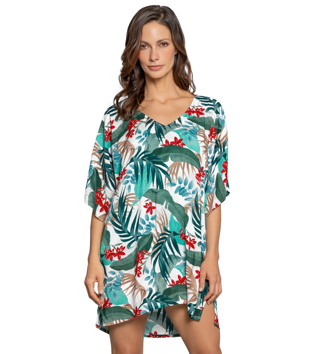 Jantzen Women's NeoTropics Celia Tunic Cover Up at SwimOutlet.com